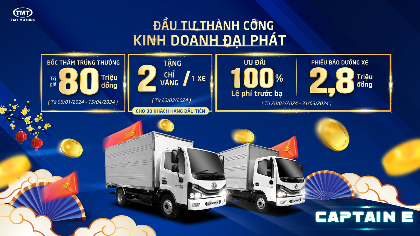 Chương trình khuyến mại hấp dẫn dành cho khách hàng mua xe tải CAPTAIN ...